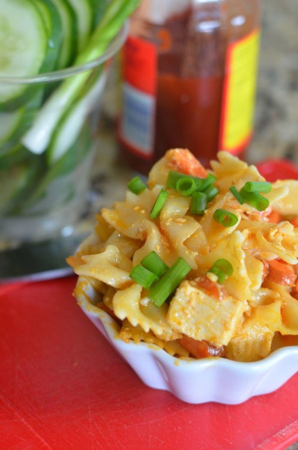 Buffalo Chicken Bowties by Mooshu Jenne