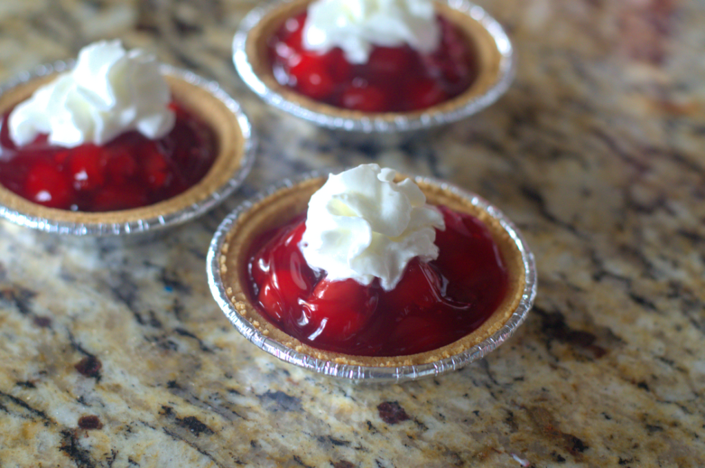 No Bake Mini Cherry Tarts - Mooshu Jenne