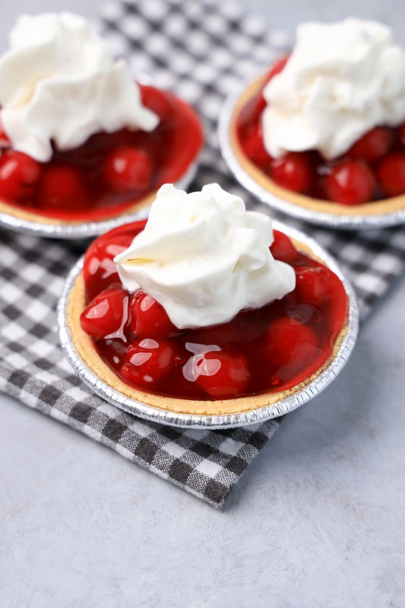 No Bake Mini Cherry Tarts - Mooshu Jenne
