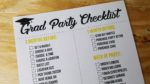Graduation Party Printable Checklist - Mooshu Jenne