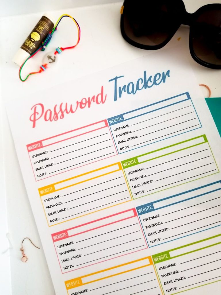 Back To School Password Tracker - Mooshu Jenne