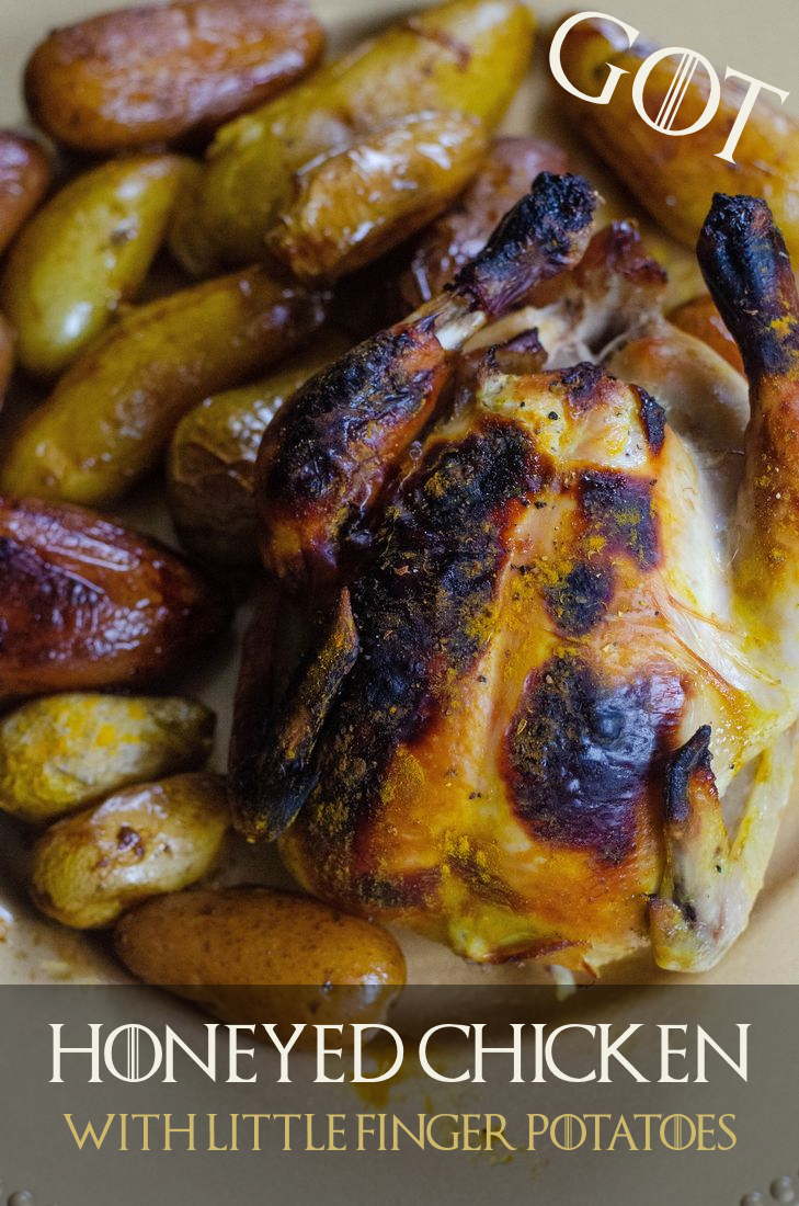 Honeyed Chicken With Little Finger Potatoes - Mooshu Jenne