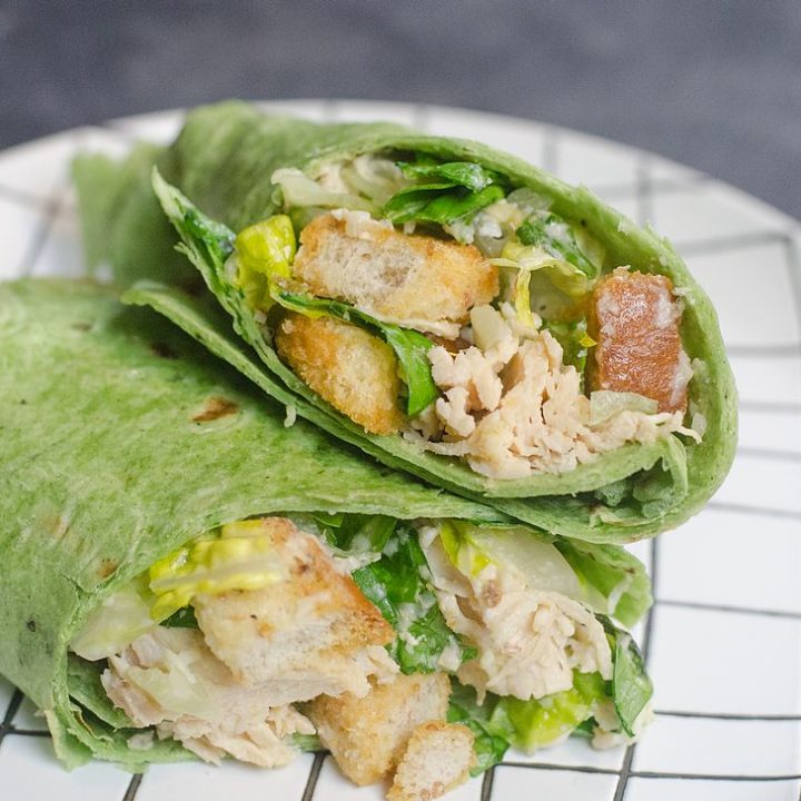 Instant Pot Caesar Chicken Wraps - Mooshu Jenne
