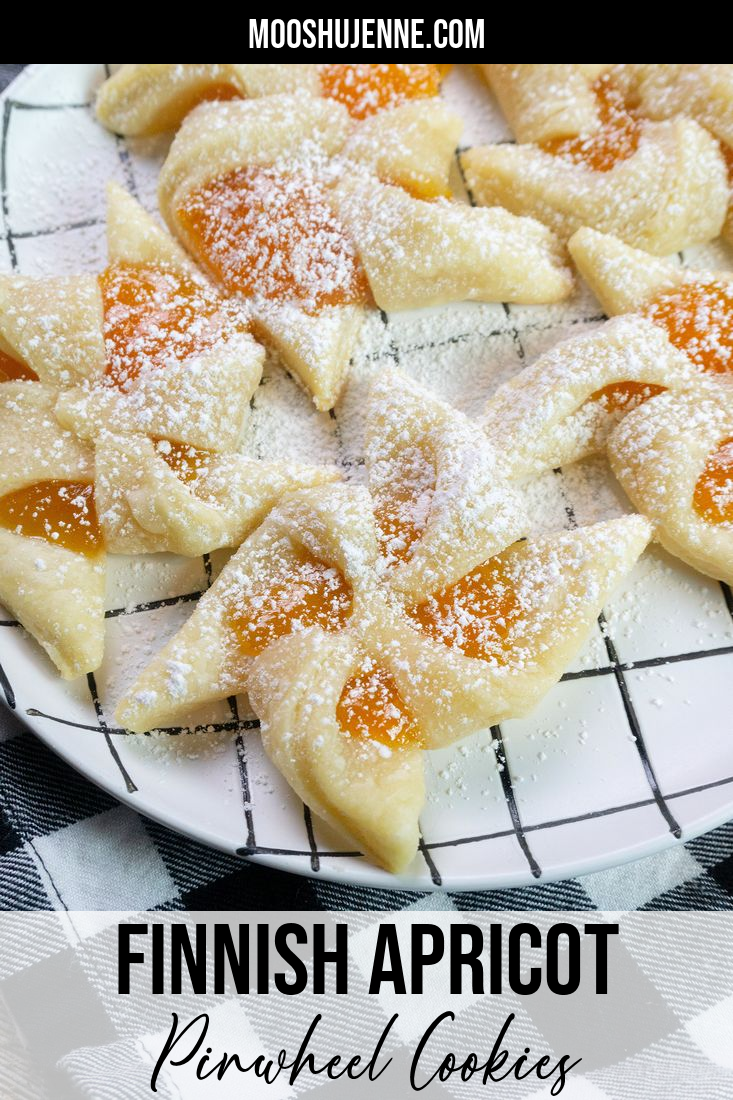 Finnish Apricot Pinwheel Cookies - Mooshu Jenne