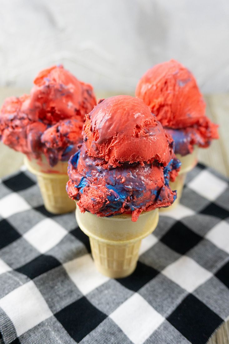 Red and Blue Ice Cream - Mooshu Jenne