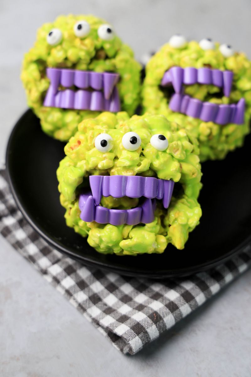 Monster Popcorn Balls - Mooshu Jenne